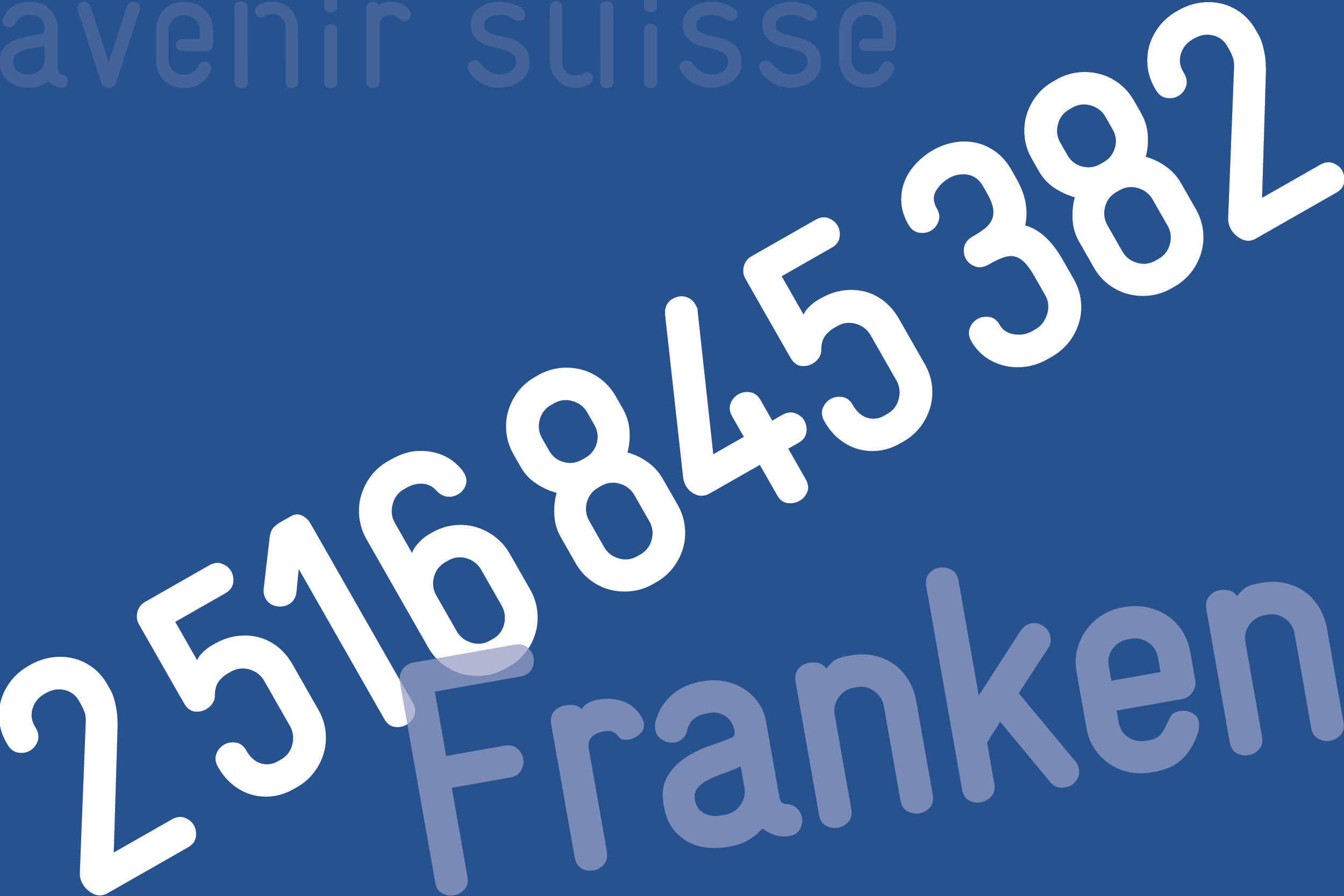 Die Zahl 2,52 Mrd. Fr. Warme Progression - Avenir Suisse